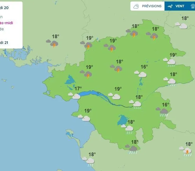 Que prévoit Météo France ce lundi de Pentecôte 2024 en Loire-Atlantique ? - Saint-Nazaire ...