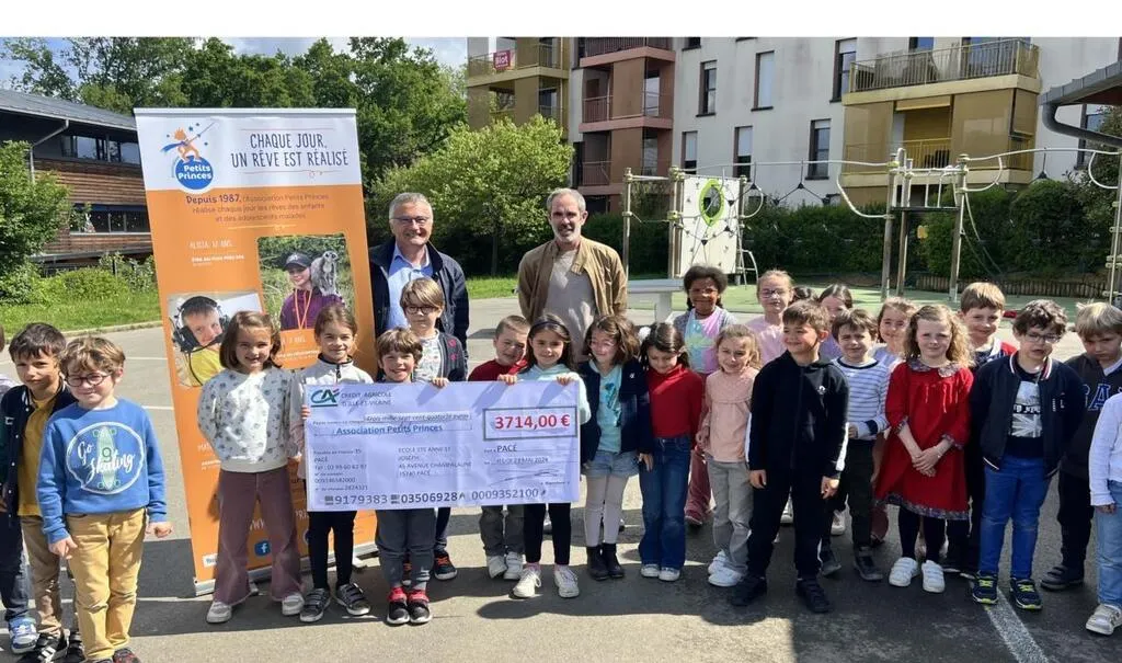 Pacé. Un don des écoliers à l’association Petits Princes - Saint-Malo ...