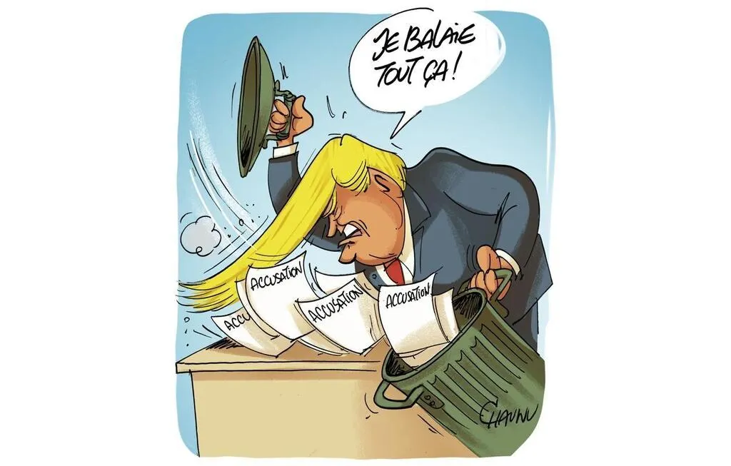 Le dessin de Chaunu : Donald Trump condamné au pénal - Lorient.maville.com