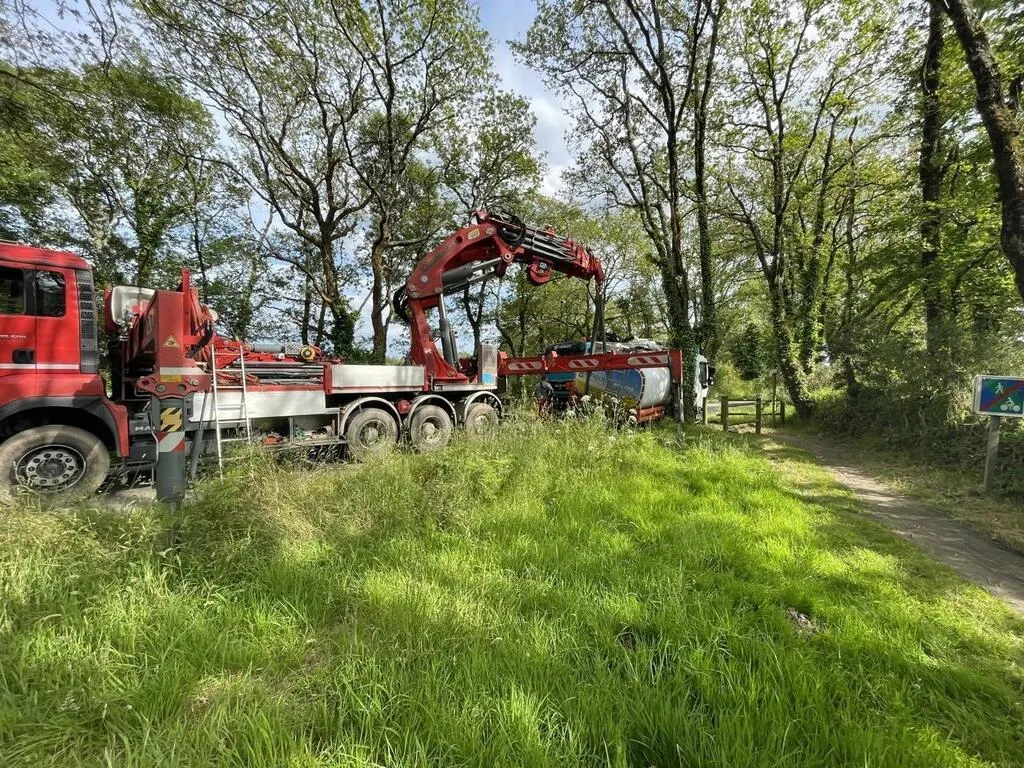À Crac’h, un camion-citerne dans le fossé : pas de blessé à déplorer ...