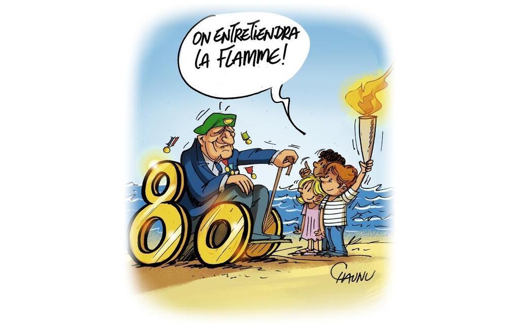 Le dessin de Chaunu : le 80e anniversaire du Débarquement - Roubaix ... Le dessin de Chaunu : le 80e anniversaire du Débarquement - Roubaix ...