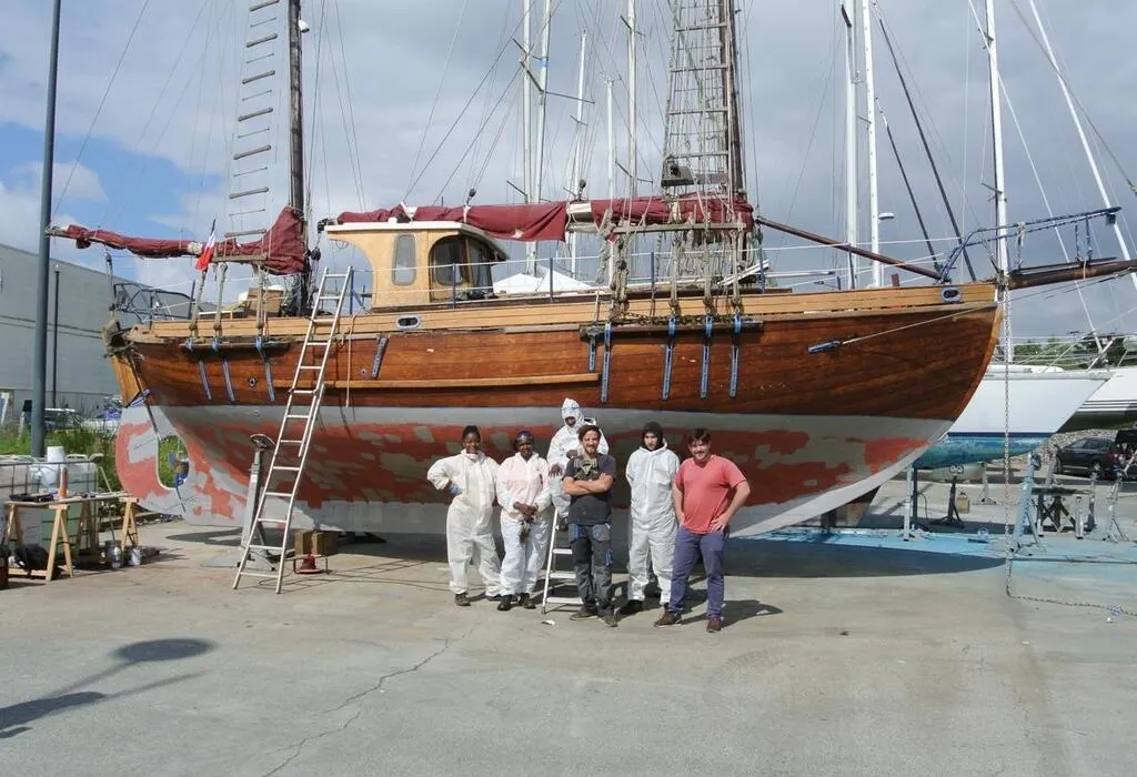 Ancrage à Brest pour le carol ketch Aquarelle - Brest.maville.com