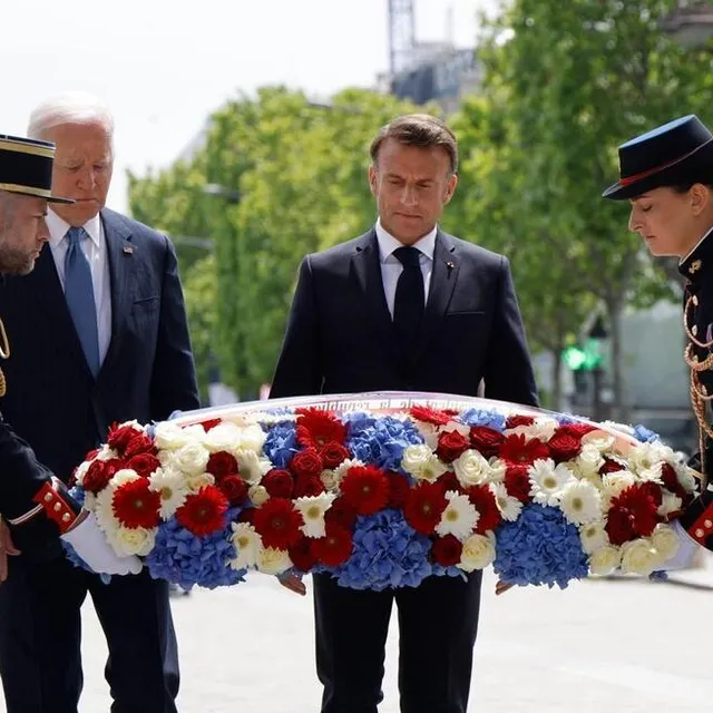 EN IMAGES. Joe Biden a débuté sa visite d’État à Paris sous l’Arc de ...