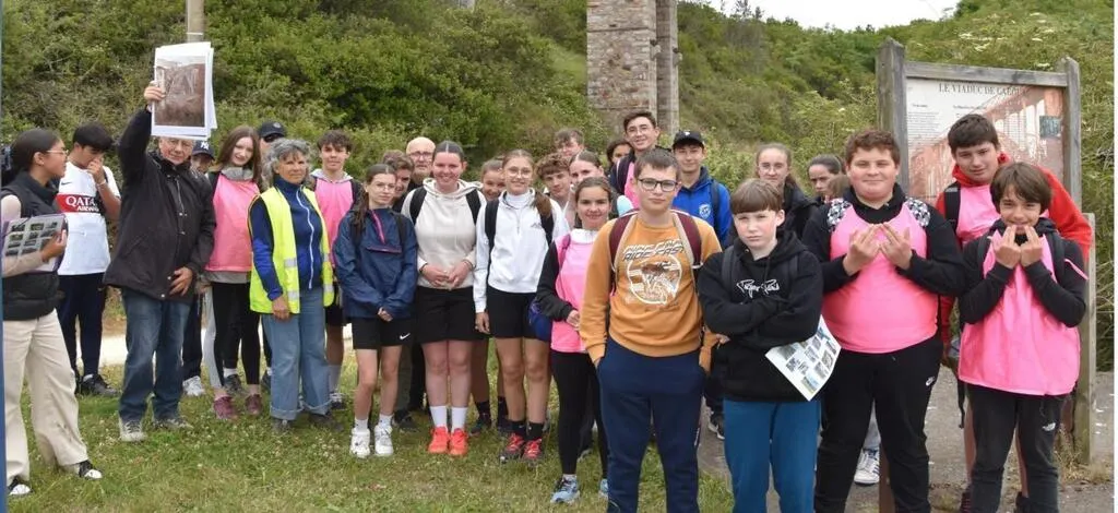 Erquy. Les collégiens d’Hillion en chemin sur le viaduc - Saint-Brieuc ...