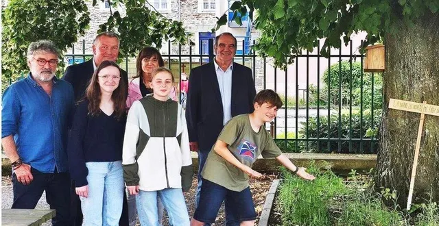 Montauban-de-Bretagne. Une cour végétalisée au collège La Providence ...