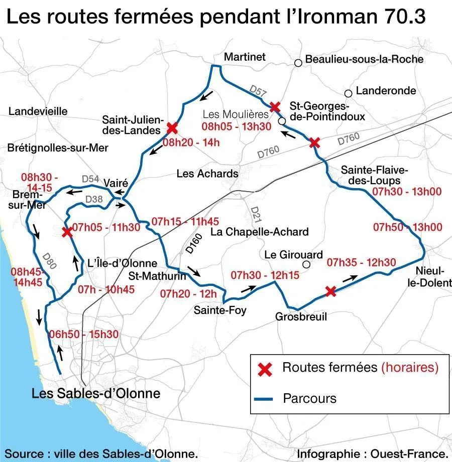Tout savoir de la sixième édition de l’Ironman 70.3 des Sables-d’Olonne en chiffres . Sport ...