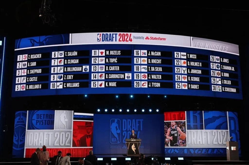 NBA. Le classement du premier tour de la Draft NBA avec Risacher, Sarr ...