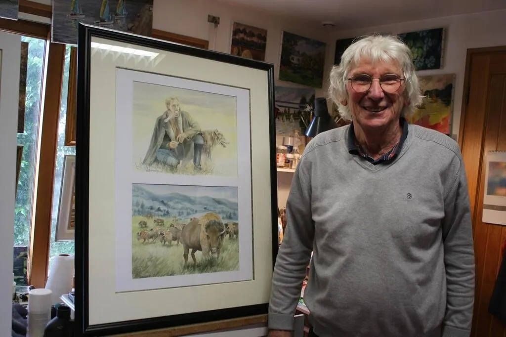 EN IMAGES. À Pluguffan, le peintre Jean-Jacques Quinquis célèbre Denver ...