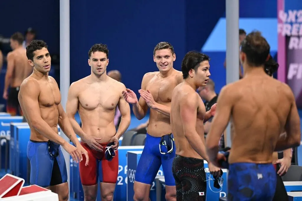 JO 2024 - Natation. Le relais 4x200 m de l’équipe de France se hisse à ...