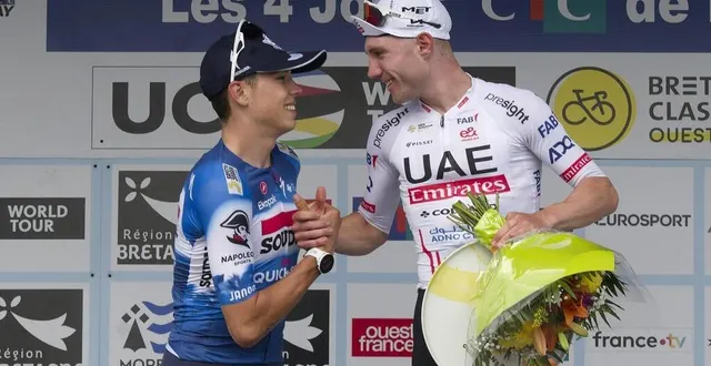 Bretagne Classic Ouest France. Marc Hirschi (UAE Team Emirates) en mode ...