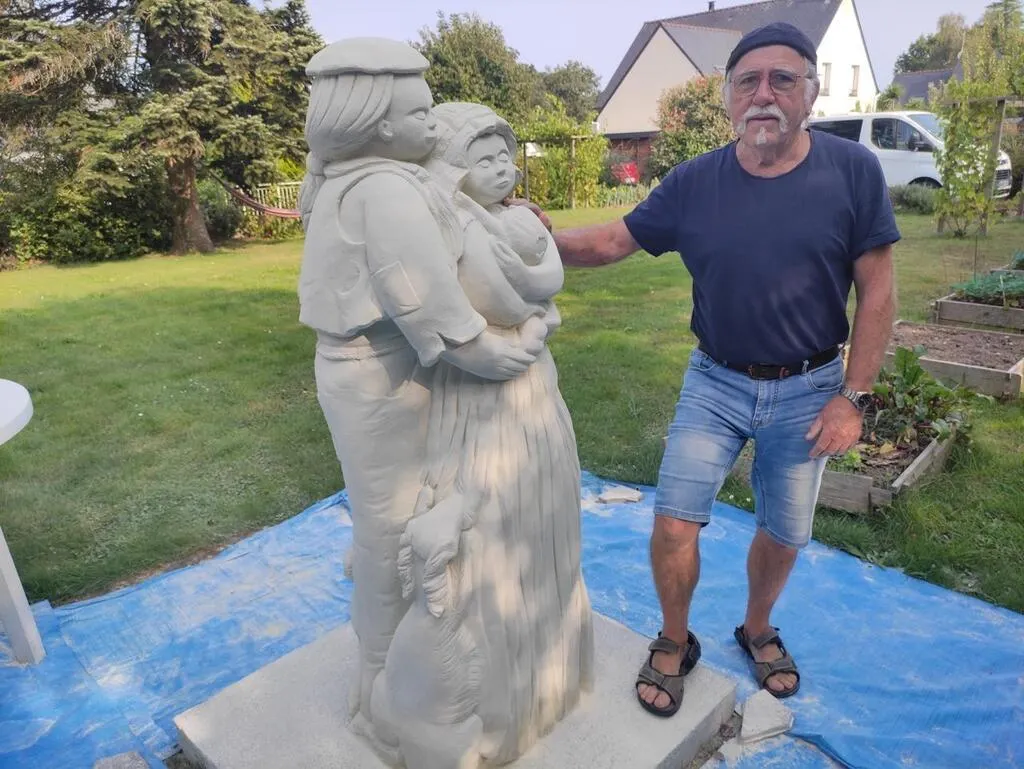 À Lanester, le sculpteur Jo Mével est arrivé à bout d’un chantier d ...