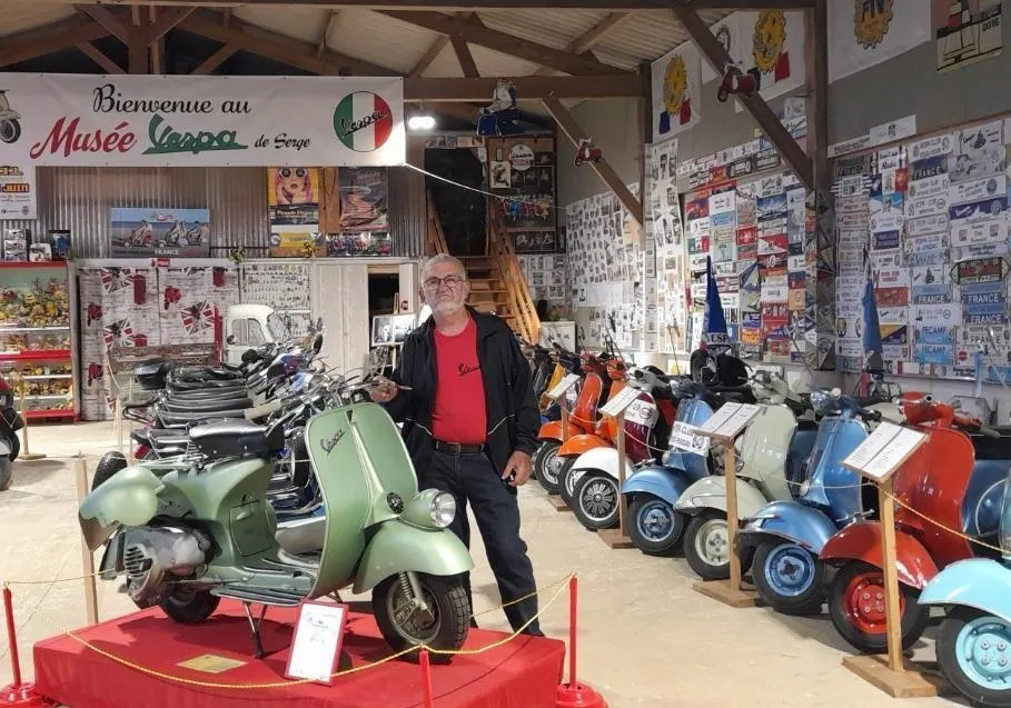 « J’ai enterré une Vespa chez moi » : ce passionné de 81 ans a créé un ...