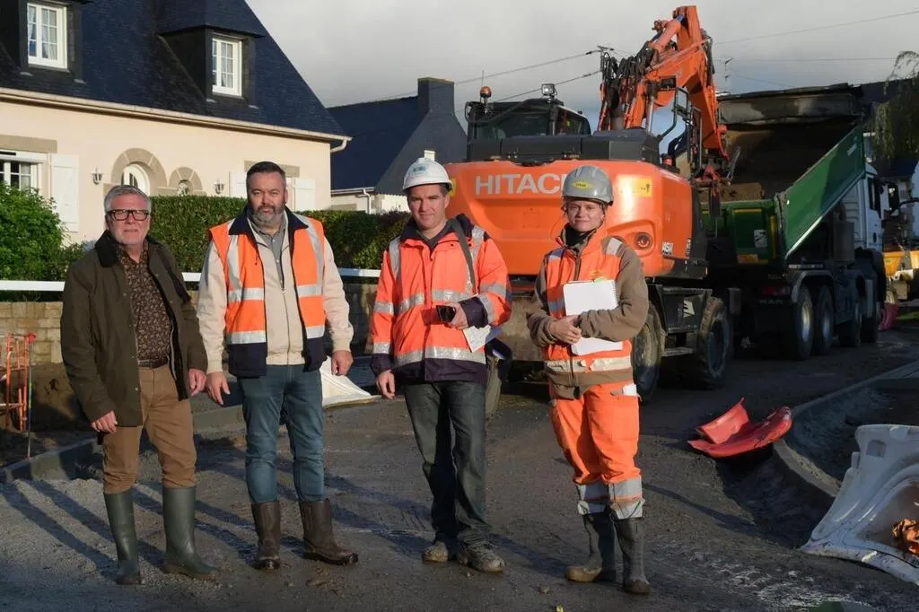 Au quartier du Bas-Frêne, à Quévert, la voirie devrait être achevée ...