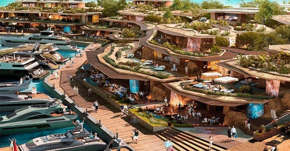 L’Arabie saoudite inaugure une île de luxe dans sa mégalopole futuriste ...