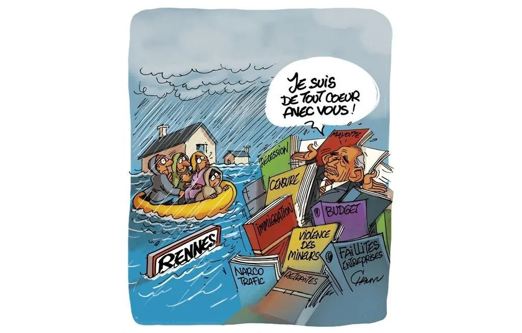 Le dessin de Chaunu : les crues exceptionnelles à Rennes et dans le ...