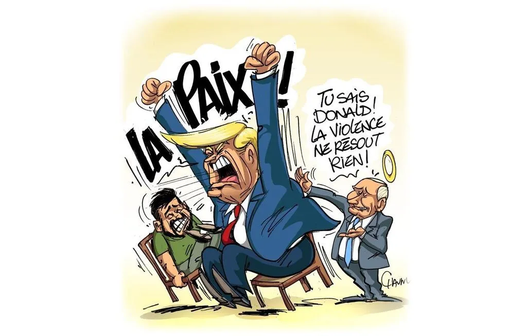 Le dessin de Chaunu : Donald Trump veut imposer « sa » paix - Tours ...