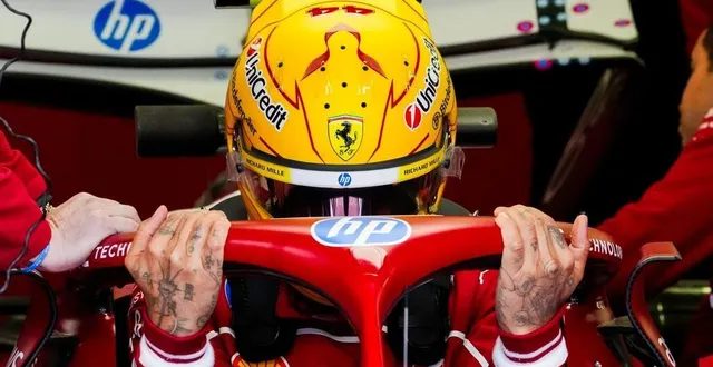 F1. Du jaune au milieu du rouge : pourquoi le casque de Lewis Hamilton ...