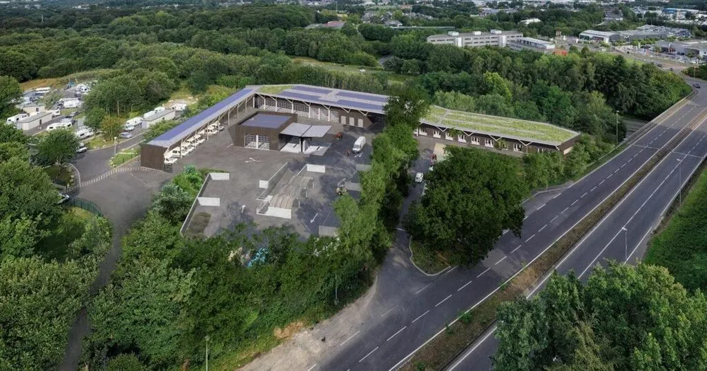 Au nord de Nantes, le chantier du nouveau centre technique des agents ...