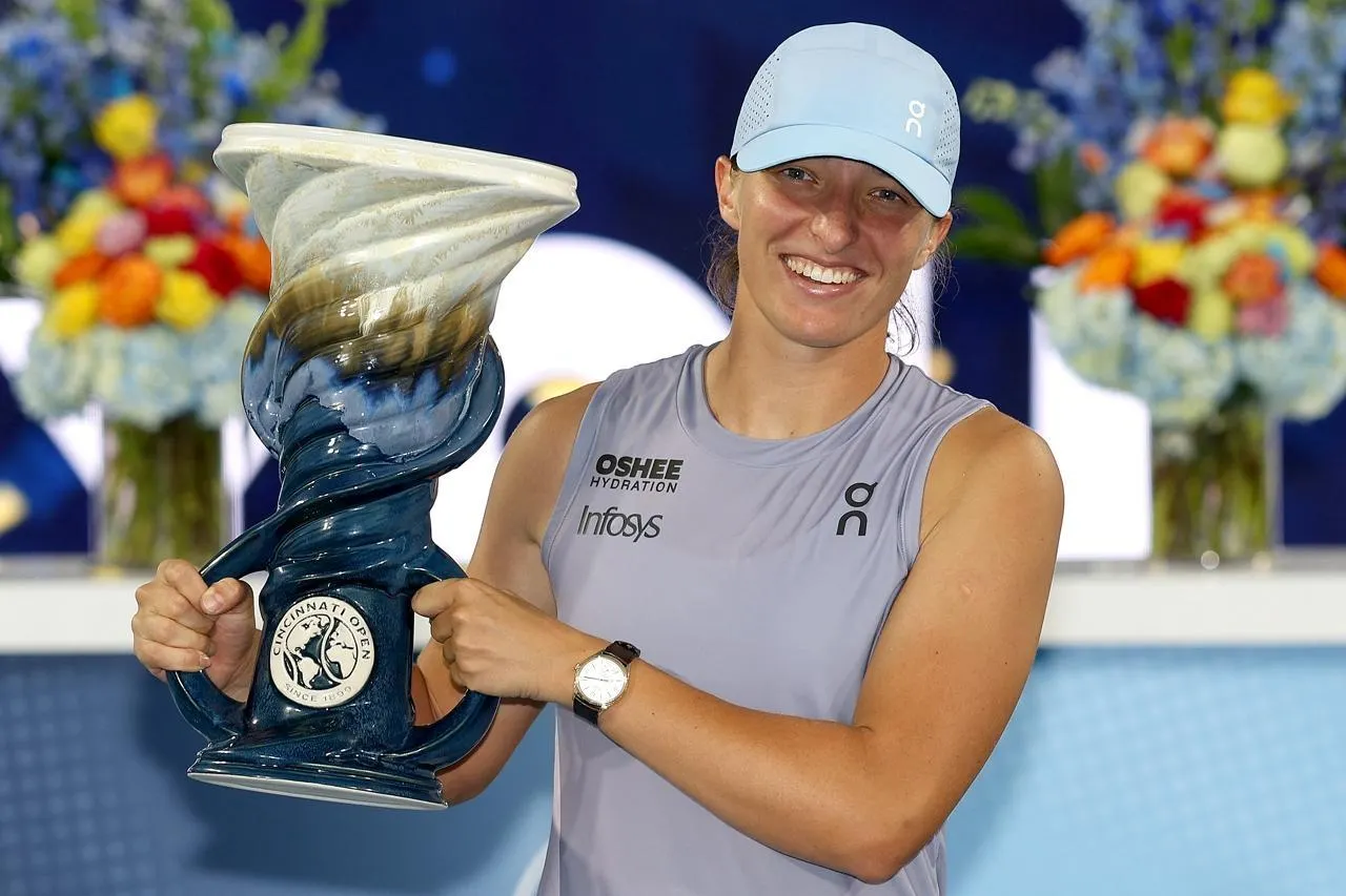 WTA 1 000 Cincinnati. Iga Swiatek sacrée après sa victoire face à ...