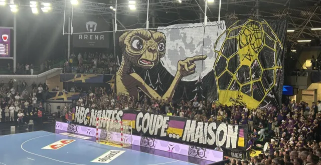 Handball. Le premier tifo des supporters du HBC Nantes donne le ton ...