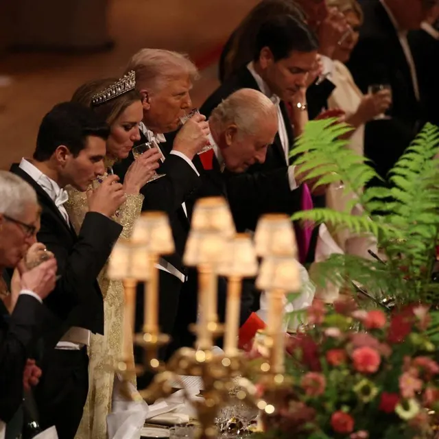 EN IMAGES. Donald Trump et son épouse poursuivent leur visite fastueuse ...