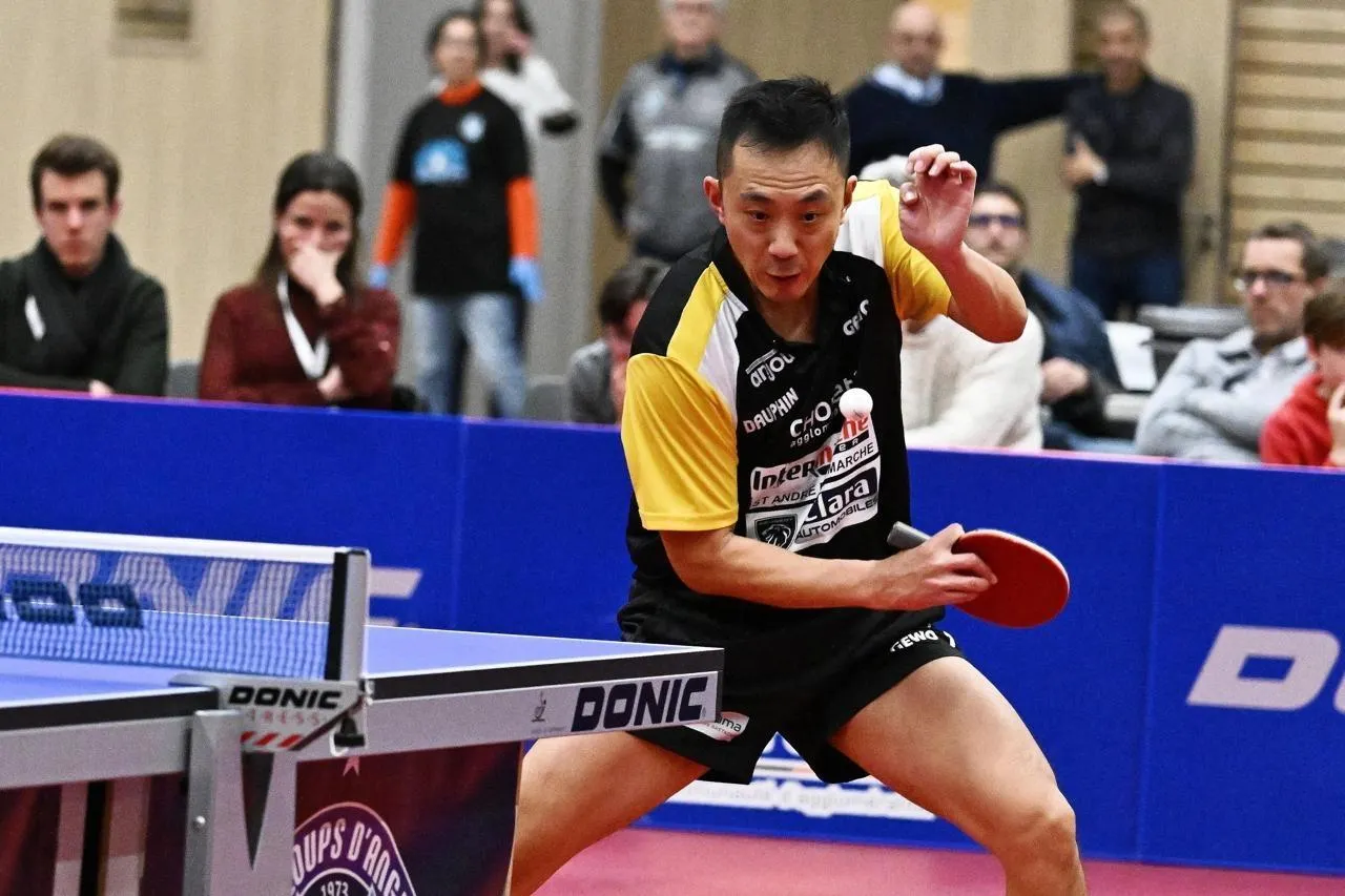 Tennis de table. Derby La Romagne - Angers : Chen Tian Yuan ouvre la ...