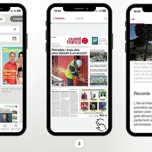 Ouest-France lance une nouvelle version de son application mobile - Rennes.maville.com