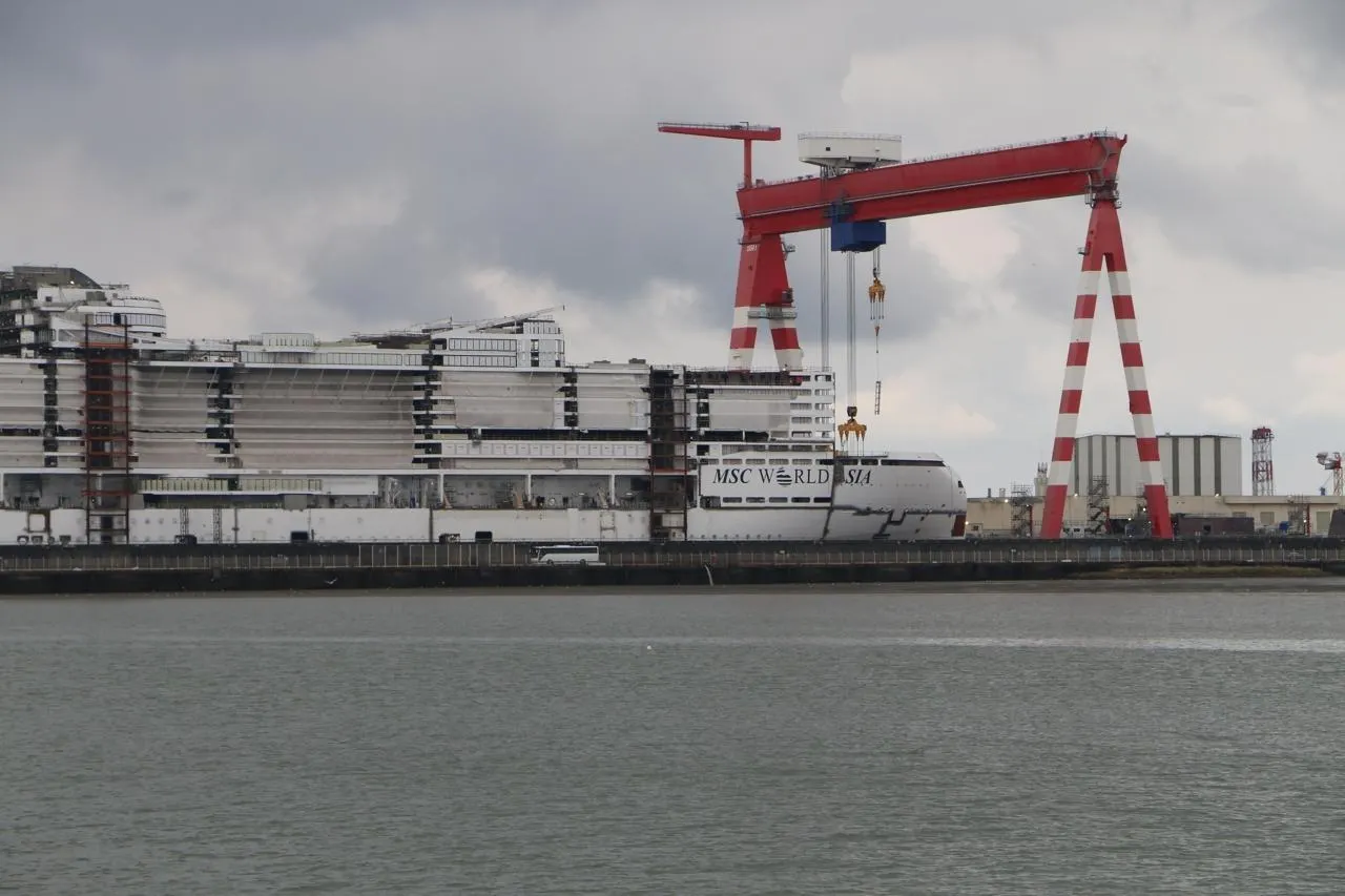 À Saint-Nazaire, le paquebot MSC World Asia sera mis à flot le 12 novembre - Saint-Nazaire ...