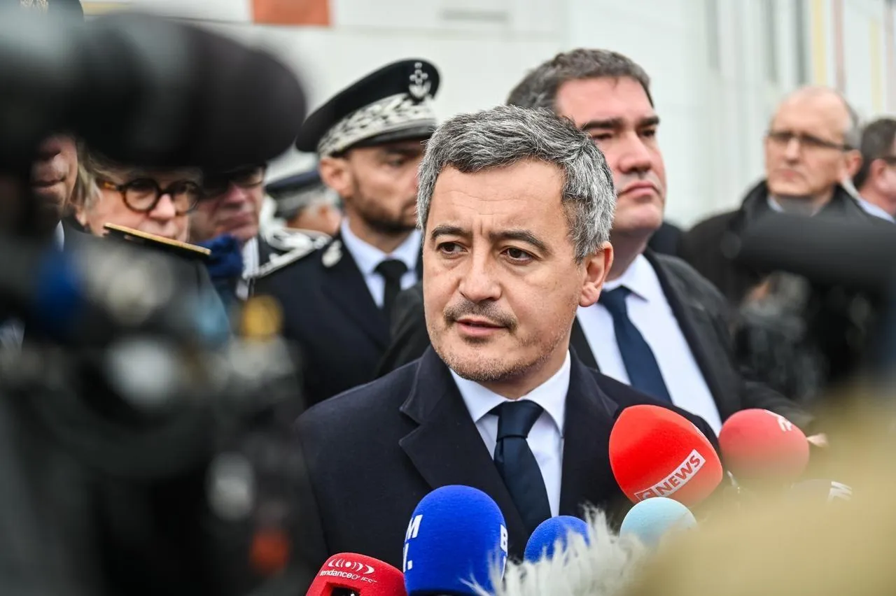 Gérald Darmanin à la prison d’Alençon-Condé-sur-Sarthe ce lundi 6 ...