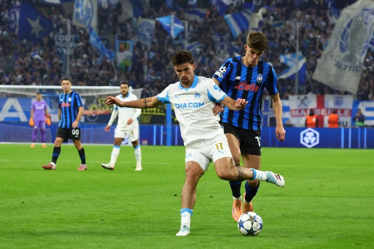 Atalanta. Les notes de l’OM : O’Riley rate tout, Greenwood trop seul ...